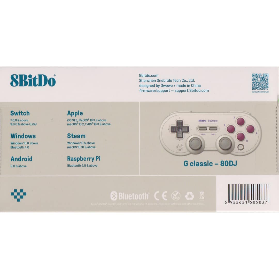8BitDo SN30 Pro Bluetooth Gamepad Hall Effect G Classic - RetroDungeon