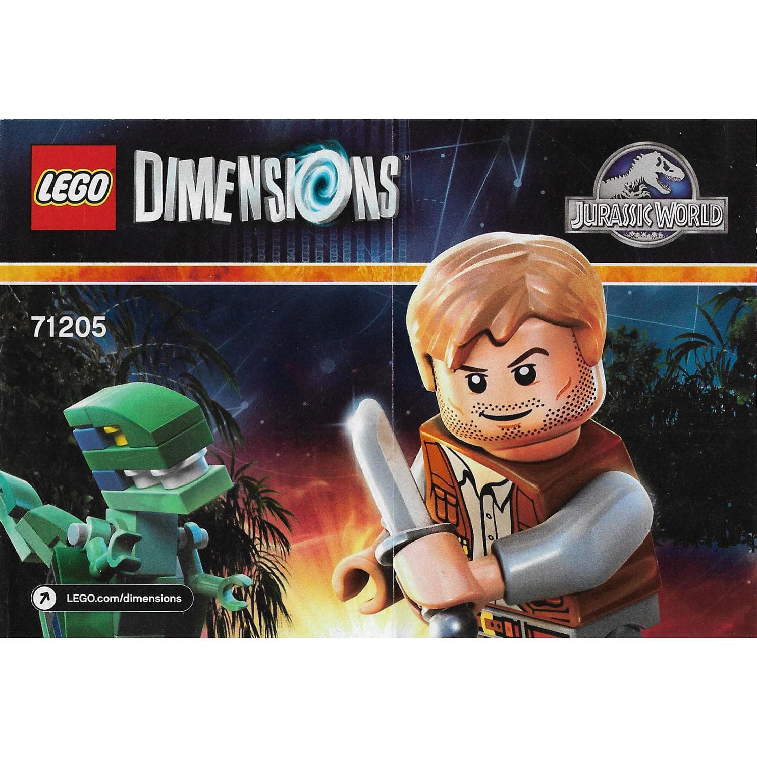 Manual till Jurassic World Team Pack 71205 Lego Dimensions - RetroDungeon