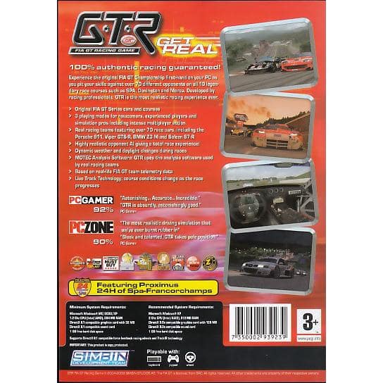 GTR FIA GT Racing Game PC - RetroDungeon