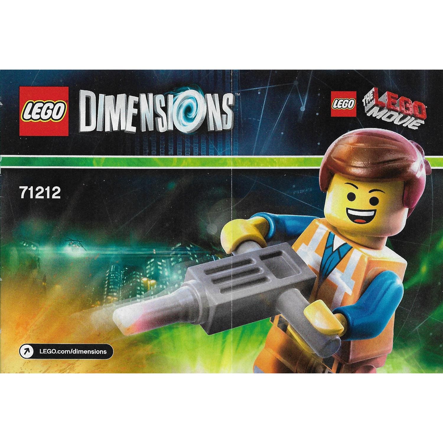 Manual till Emmet Fun Pack 71212 Lego Dimensions - RetroDungeon
