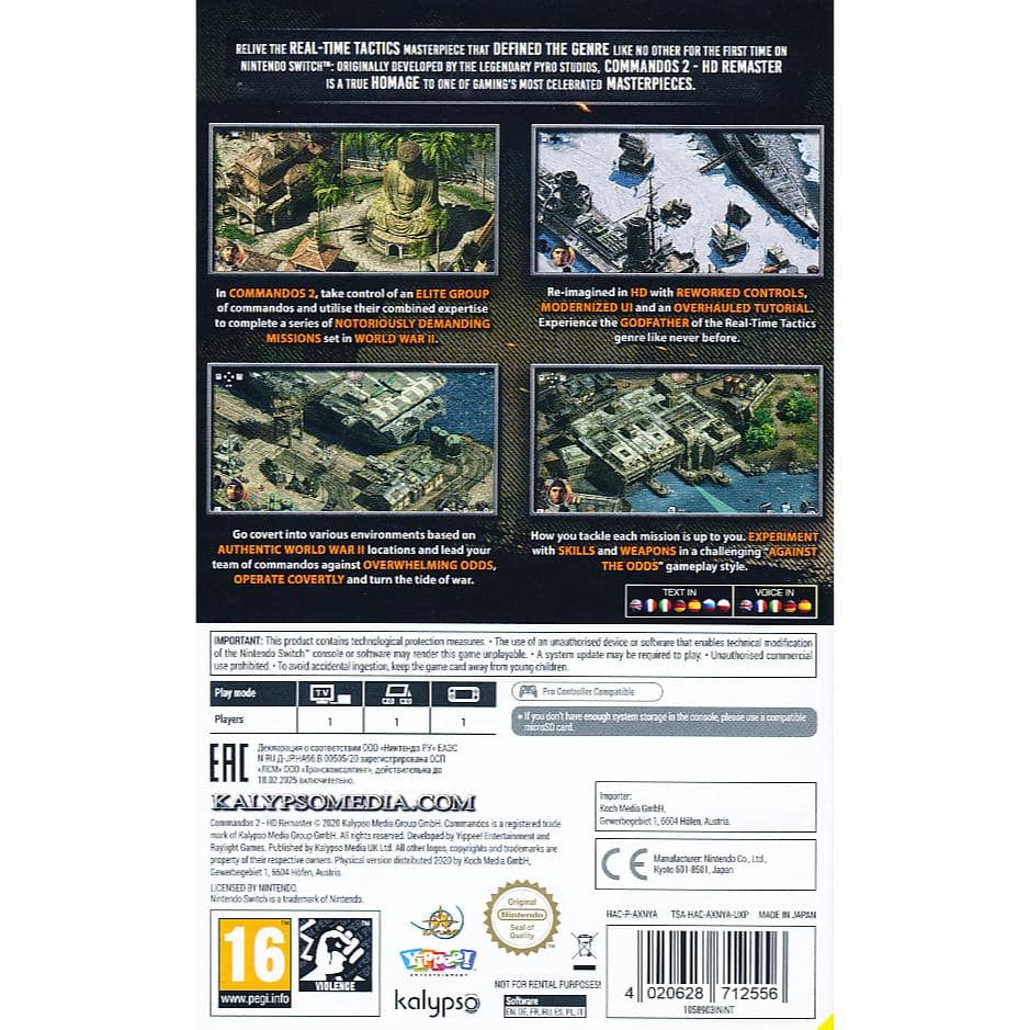 Commandos 2 HD Remaster Nintendo Switch - RetroDungeon